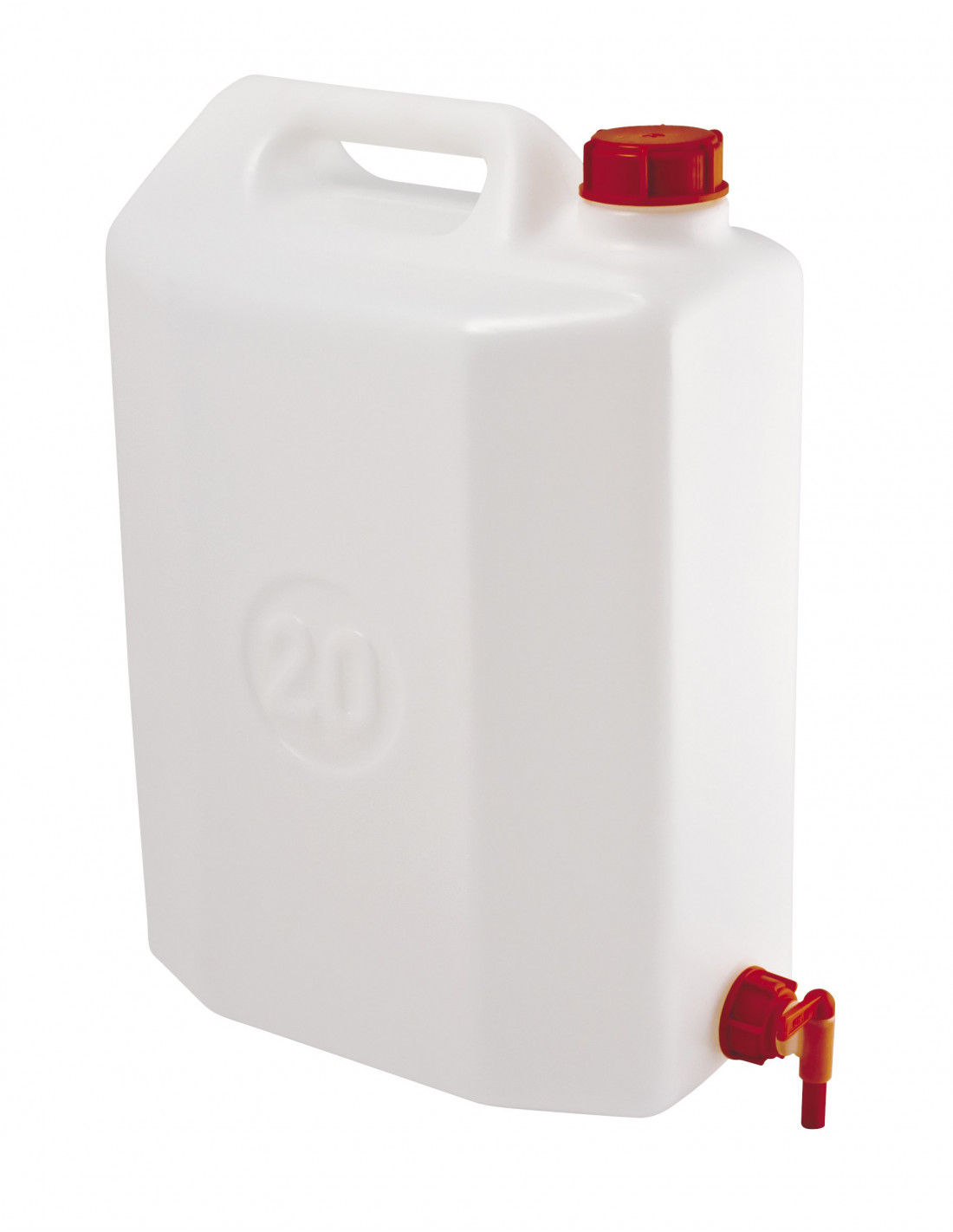 Tanica in PEHD 20 litri con rubinetto idonea per trasporto liquidi